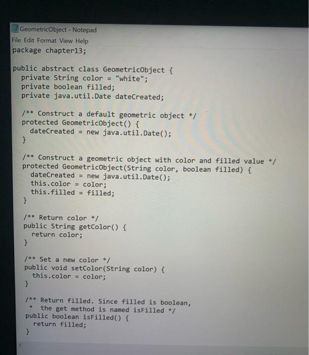 Solved Question 02 (15 points) Design an interface named | Chegg.com