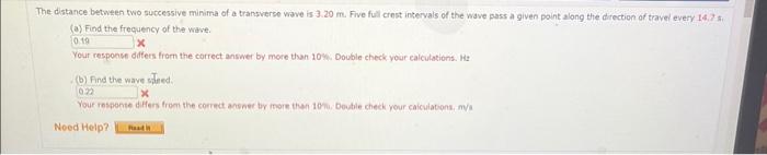 Solved The distance between two successive minima of a | Chegg.com