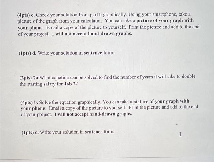 Solved You have two job offers. Job one has an annual | Chegg.com