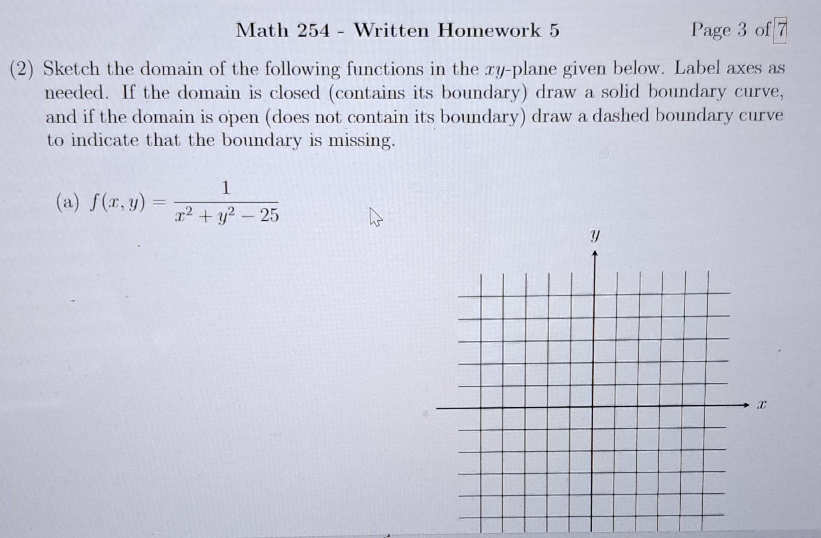 Solved 2) Sketch the domain of the following functions in | Chegg.com
