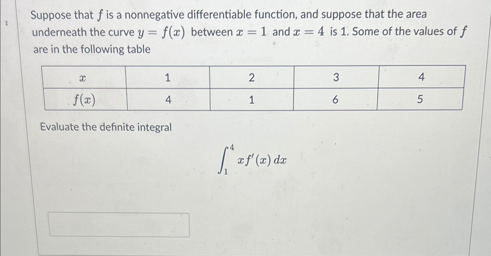 Solved Suppose That F ﻿is A Nonnegative Differentiable