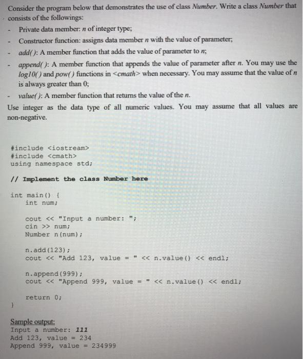 Solved Consider the program below that demonstrates the use | Chegg.com
