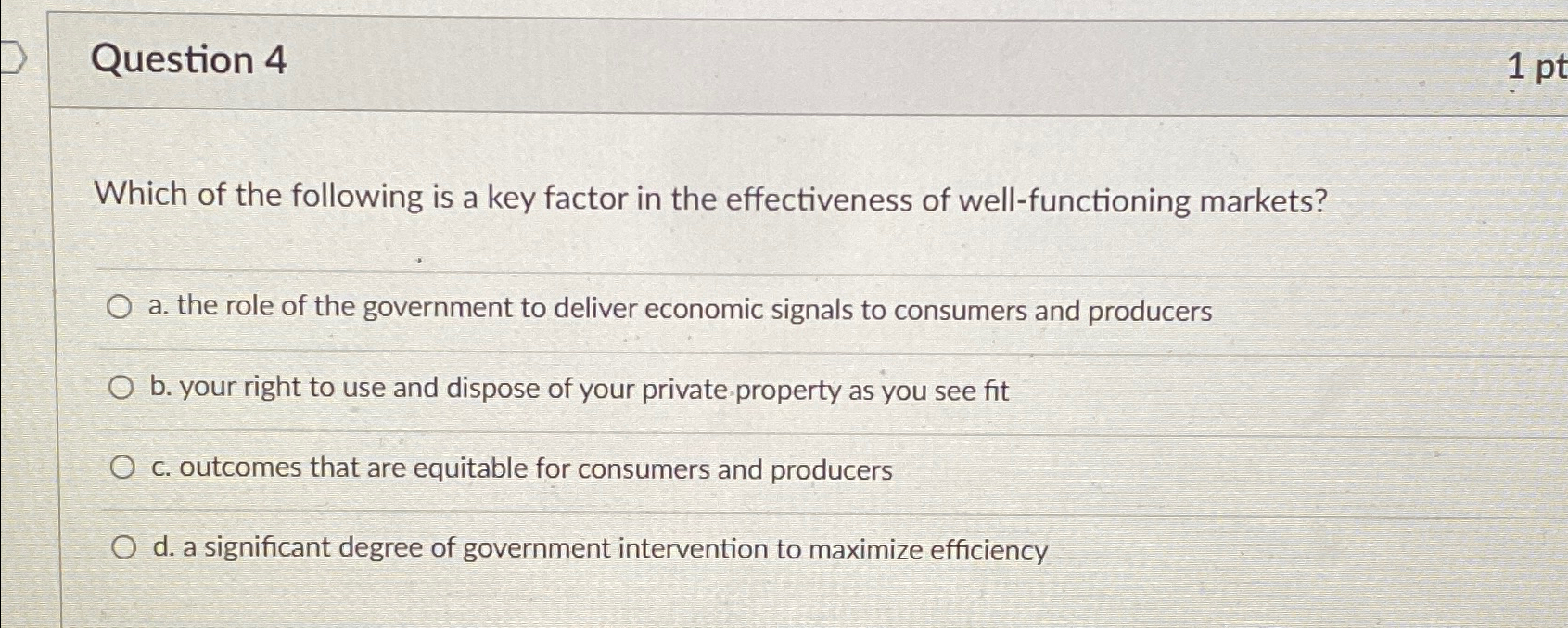 Solved Question 4Which of the following is a key factor in | Chegg.com