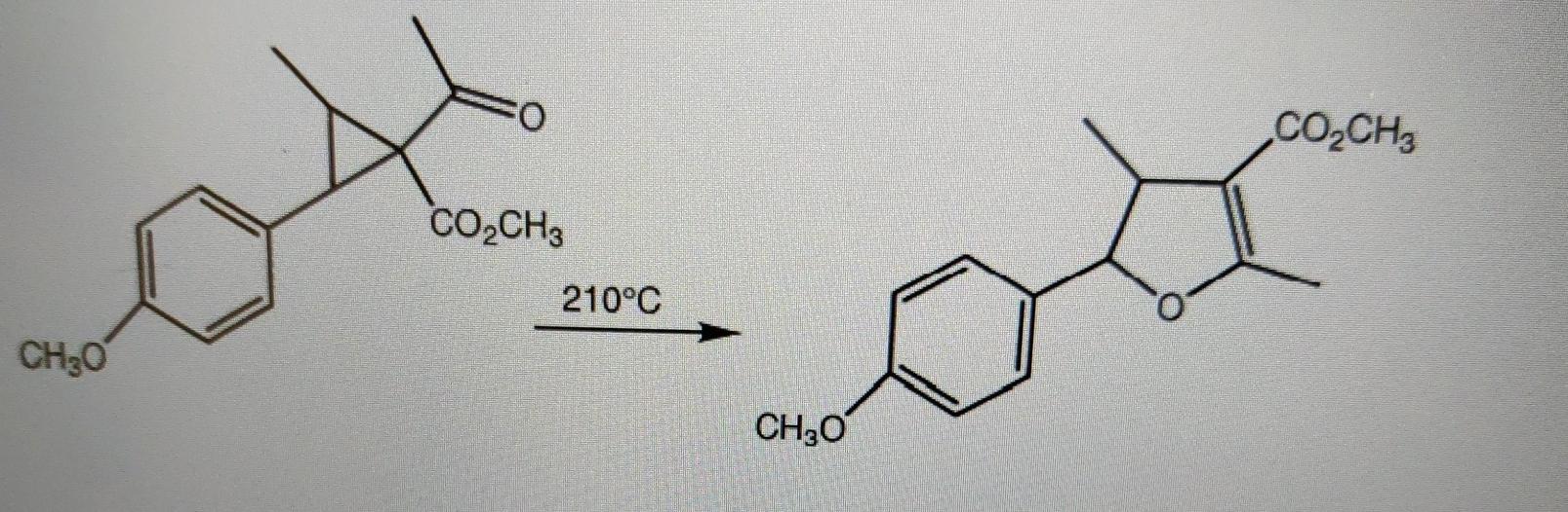 Solved O CO2CH3 CO2CH3 210°C CH30 CH2O | Chegg.com