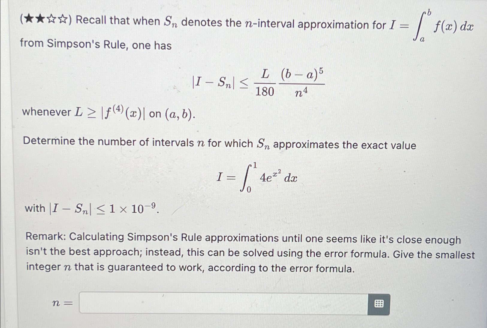 Solved ( ************ ﻿Recall that when Sn ﻿denotes the | Chegg.com