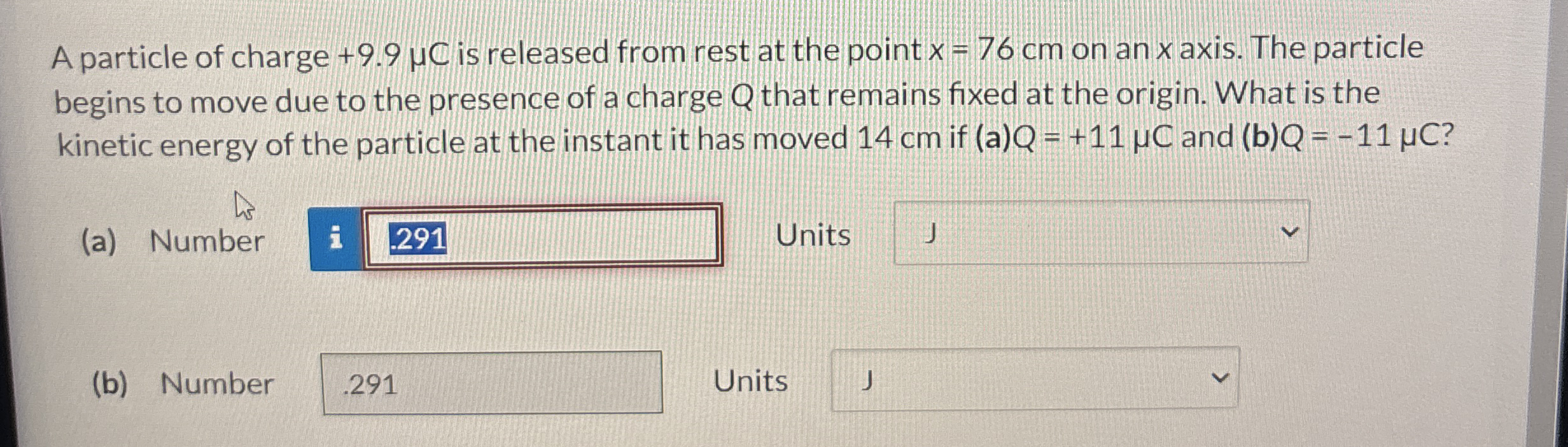 Solved A particle of charge +9.9μC ﻿is released from rest at | Chegg.com