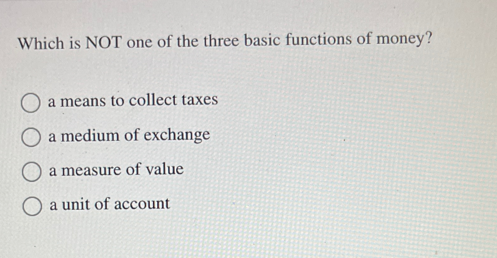 Solved Which is NOT one of the three basic functions of | Chegg.com