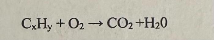 Solved CxHy+O2→CO2+H2O | Chegg.com