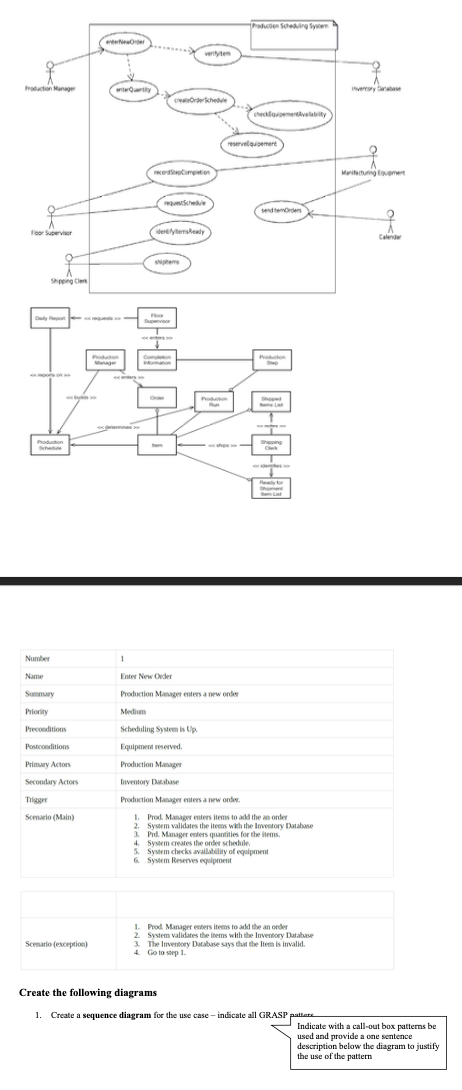 Solved Create the following diagramsCreate a sequence | Chegg.com