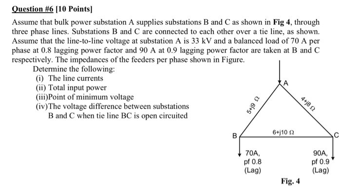 Solved Question #6 [10 Points) Assume that bulk power | Chegg.com