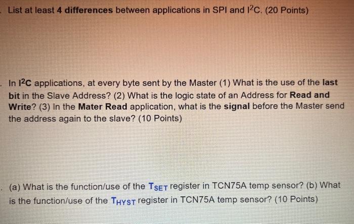 Solved List at least 4 differences between applications in | Chegg.com