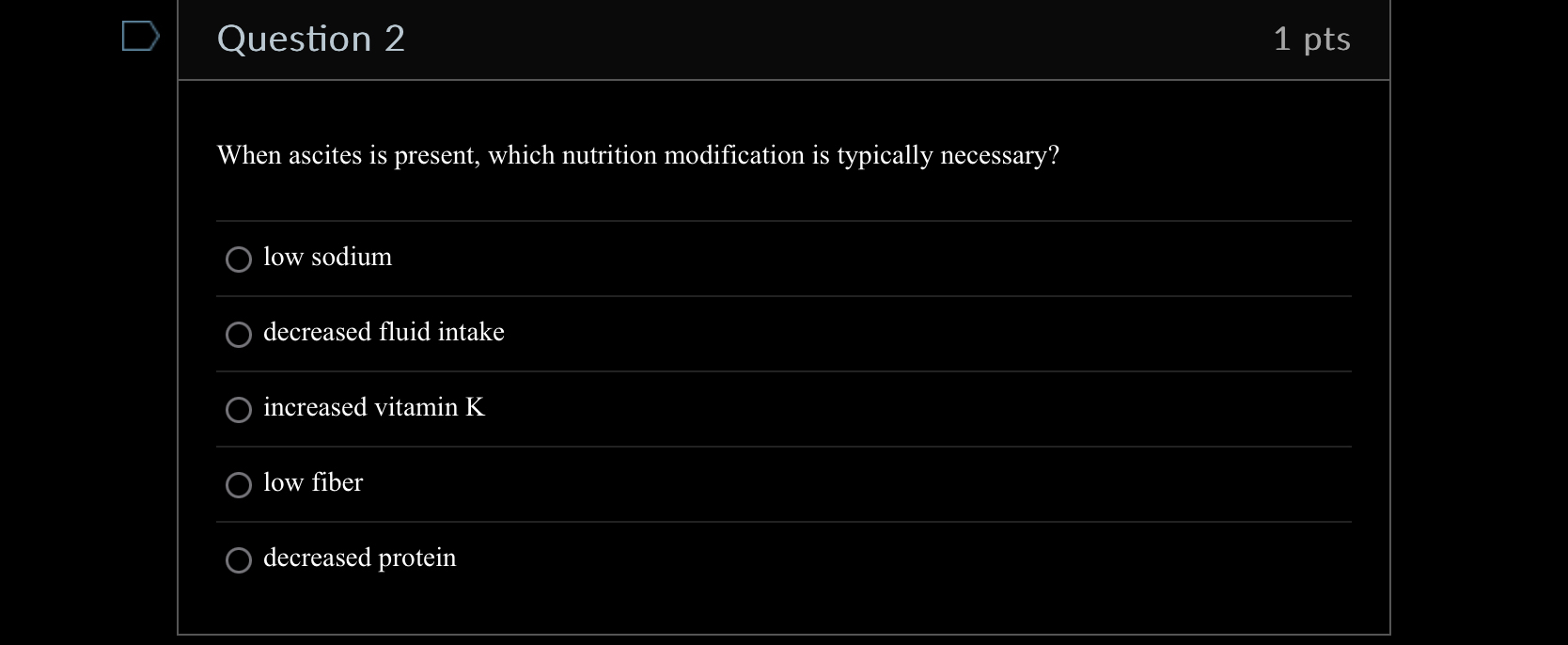 Solved Question 21 ﻿ptsWhen ascites is present, which | Chegg.com
