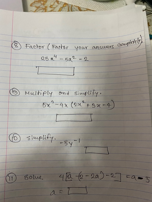 Solved 8 completely Factor ( Factor your answers 2504 - | Chegg.com