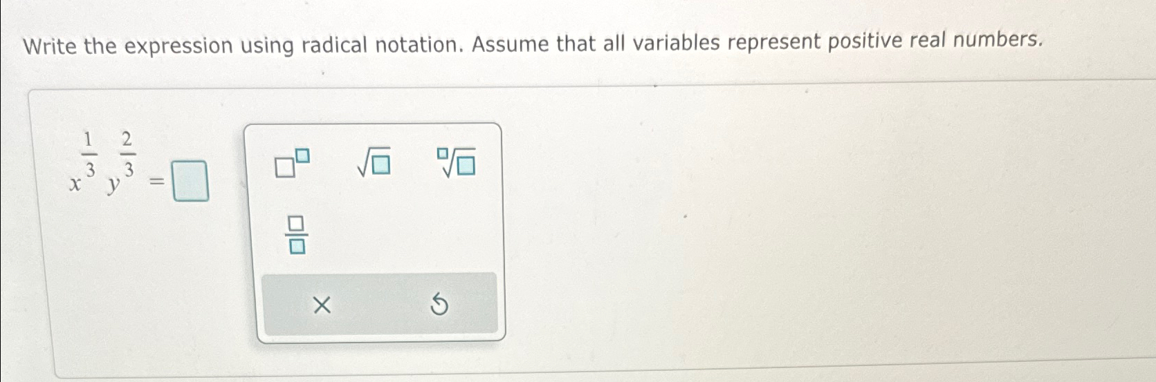 Solved Write The Expression Using Radical Notation Assume