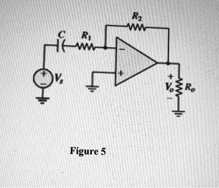 Solved The operational amplifier circuit shown in Figure 5 | Chegg.com