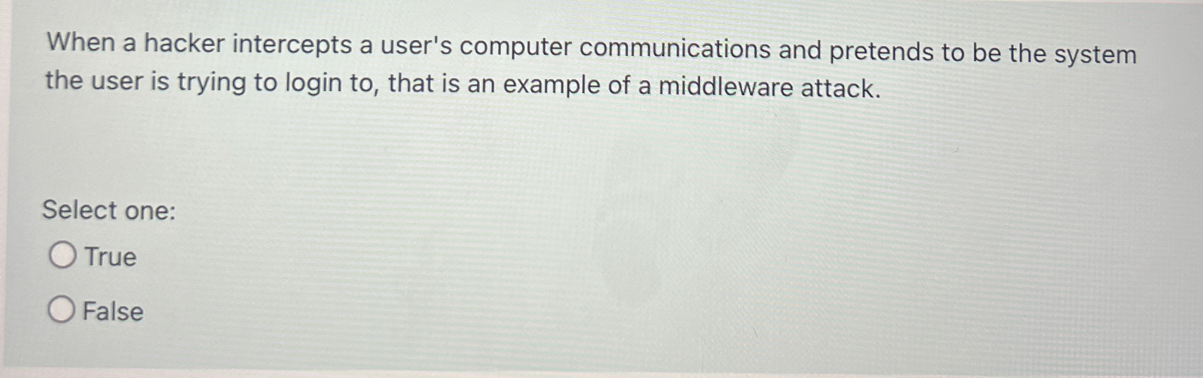 Solved When a hacker intercepts a user's computer | Chegg.com