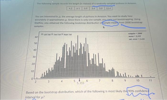 Solved You are interested in , the average length of pythons | Chegg.com