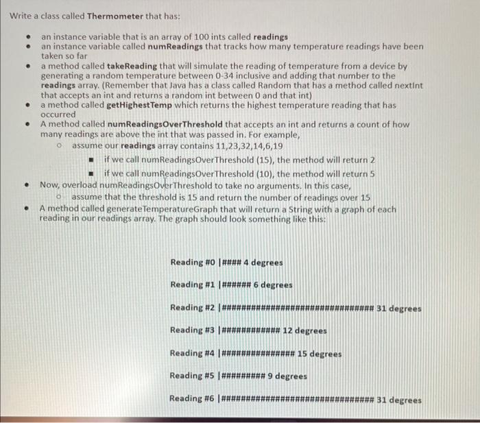 Solved Write a class called Thermometer that has: - an | Chegg.com