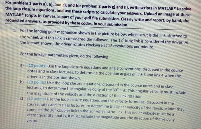 Solved ( problem 1 parts a), b), and c), and for problem 2 | Chegg.com
