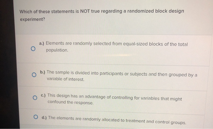 Solved Which of these statements is true regarding a | Chegg.com