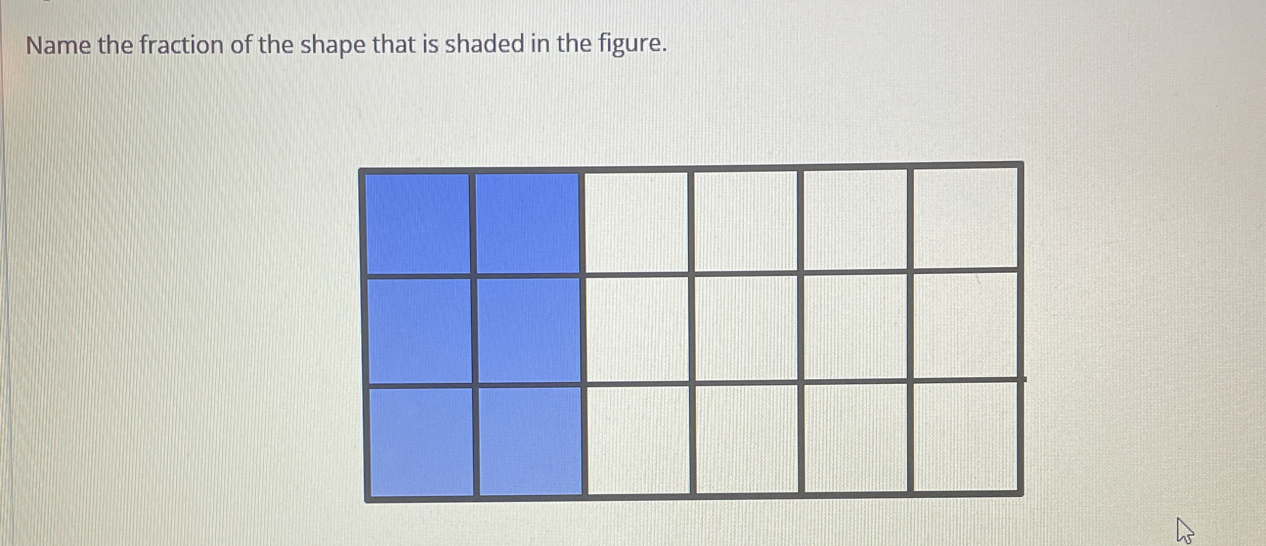 Solved Name the fraction of the shape that is shaded in the | Chegg.com