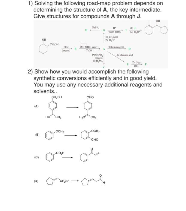 Solved 1) Solving the following road-map problem depends on | Chegg.com