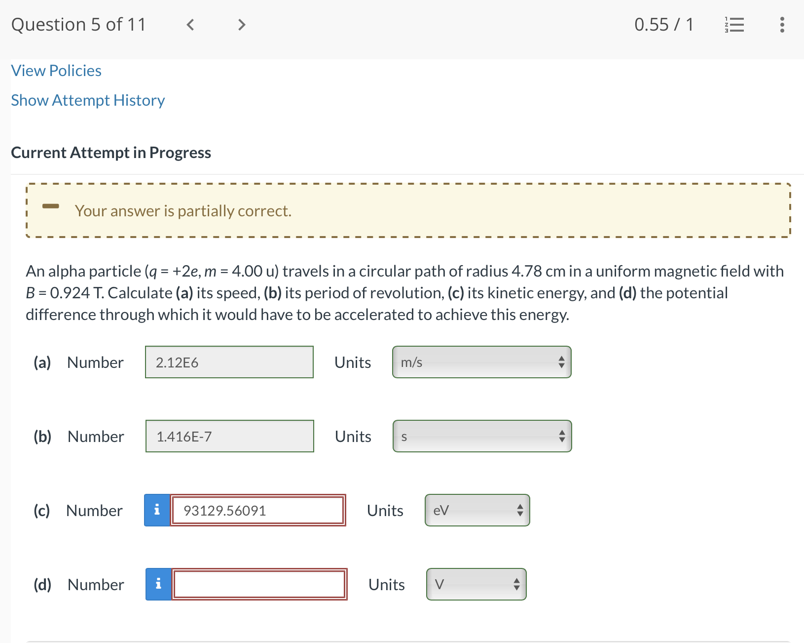 Solved An alpha particle ) ﻿travels in a circular path of | Chegg.com