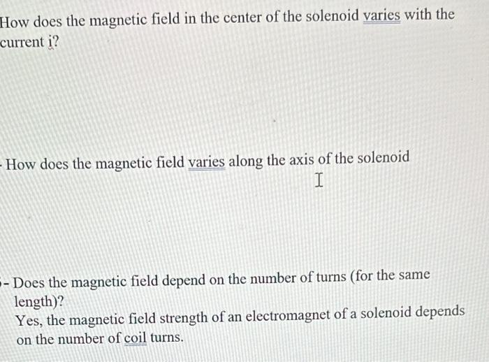 Solved Data: How does the magnetic field in the center of | Chegg.com