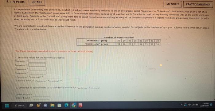 Solved An experiment on memory was perfortnend, in which 16 | Chegg.com