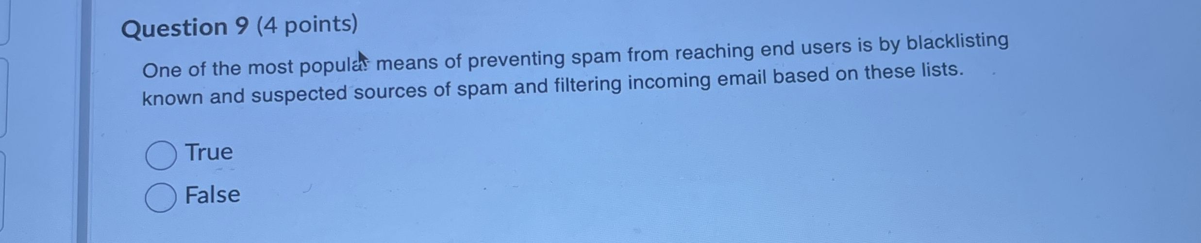 Solved Question 9 (4 ﻿points)One of the most populat means | Chegg.com