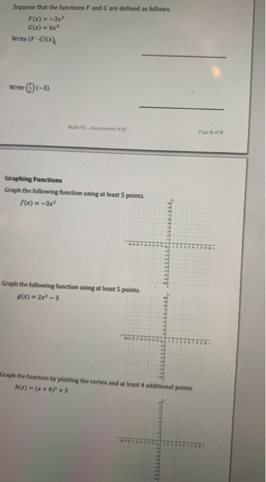 Solved Suppose that the functions F and Gare defined as | Chegg.com