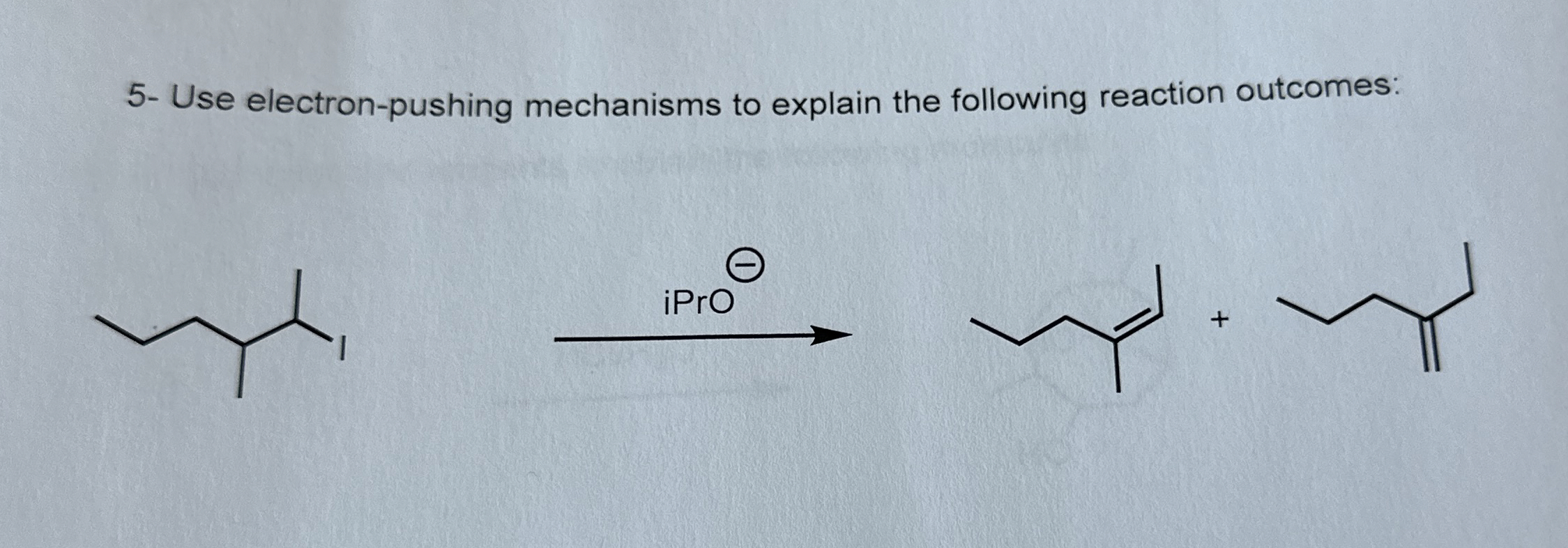Solved 5) ﻿Use electron-pushing mechanisms to explain the | Chegg.com