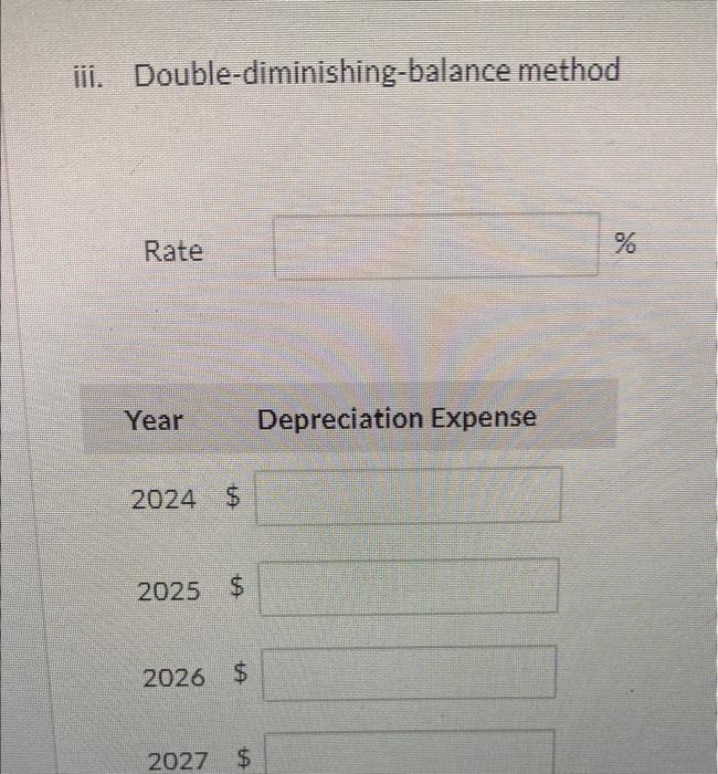 Solved use the below information to calculate the following | Chegg.com