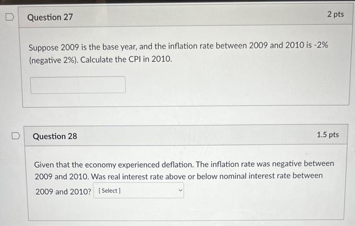 Solved The following graph shows the inflation rate in the | Chegg.com
