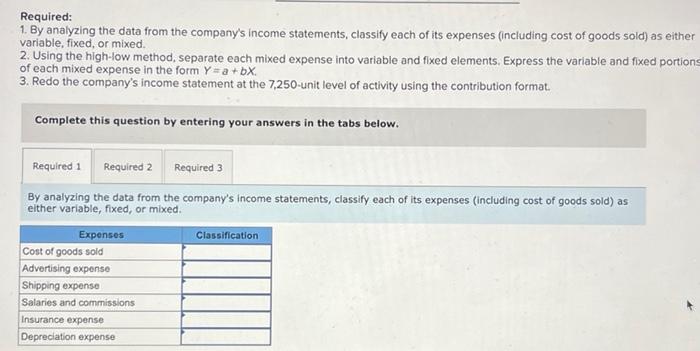 Solved Problem 6A-7 (Algo) Cost Behavior; High-Low Method; | Chegg.com