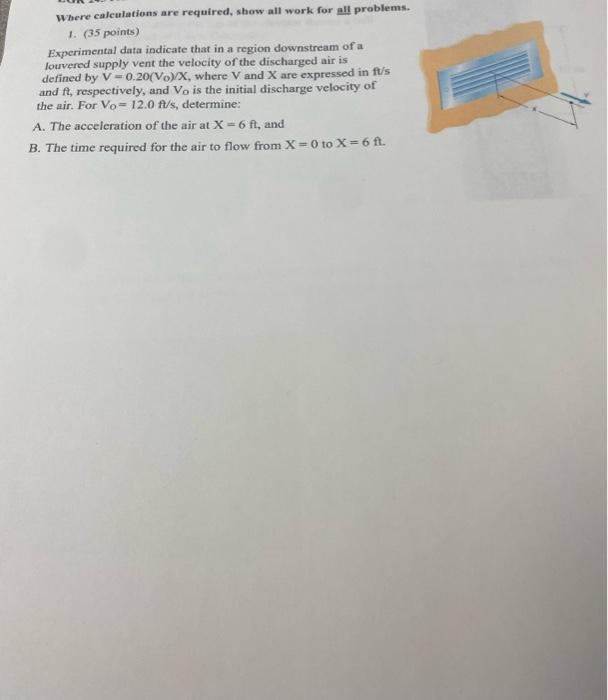 Solved 1. (35 points) Experimental data indicate that in a | Chegg.com