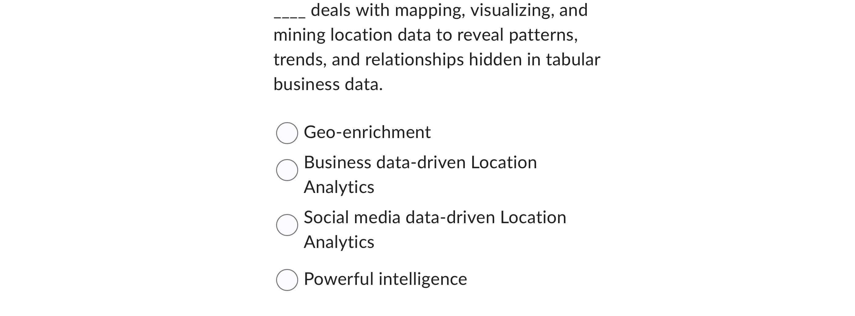 Solved deals with mapping, visualizing, and mining location | Chegg.com