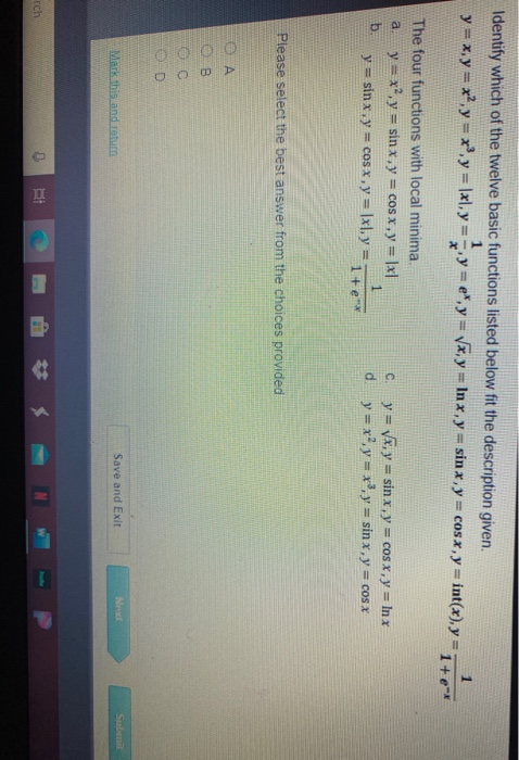 Solved Identify which of the twelve basic functions listed | Chegg.com