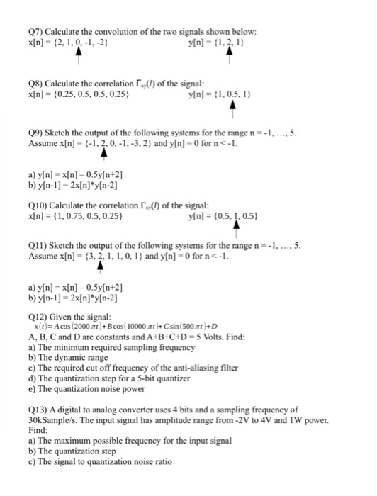 Solved 7) Calculate the convolution of the two signals shown | Chegg.com