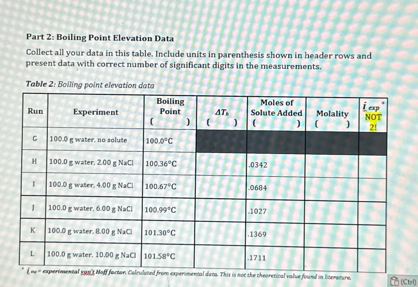 Solved please help me fill in the blank on the chart. Part | Chegg.com