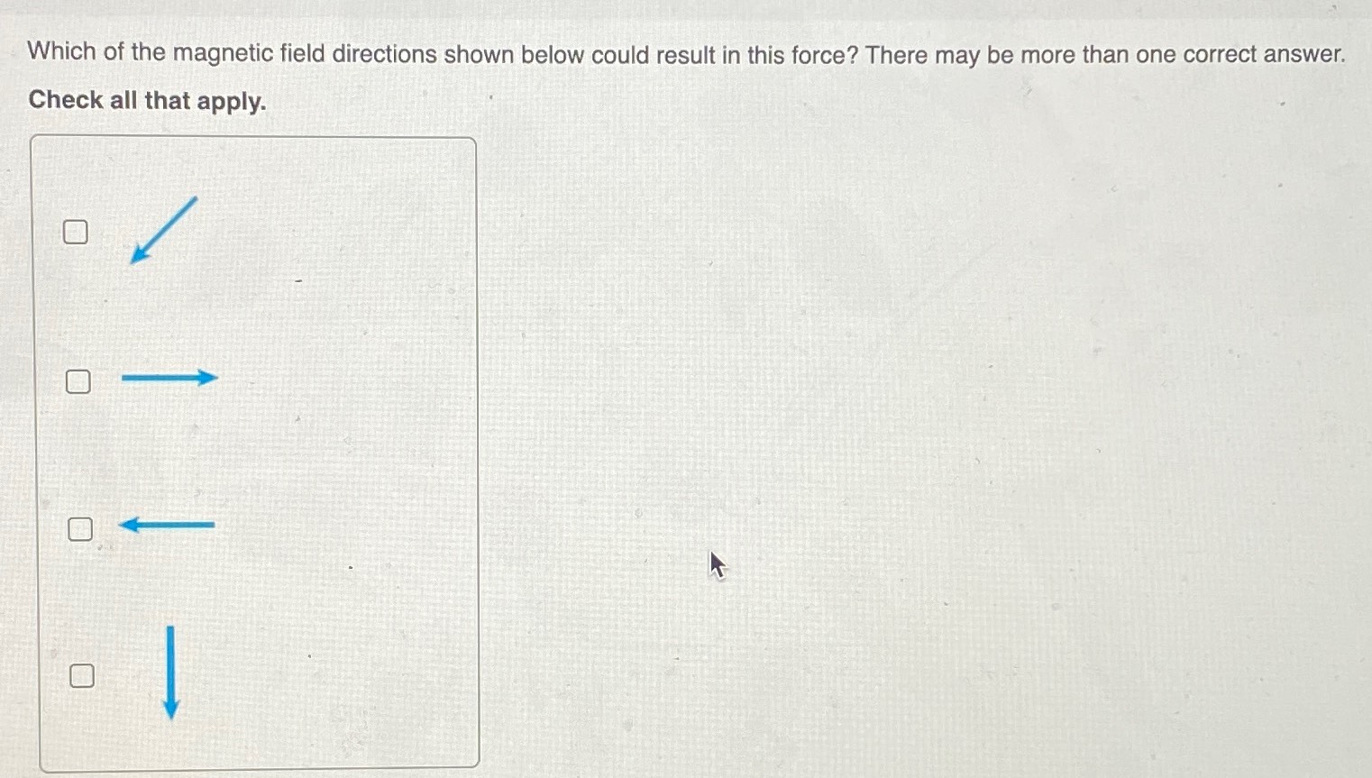A positive charge is moving in the direction shown in | Chegg.com