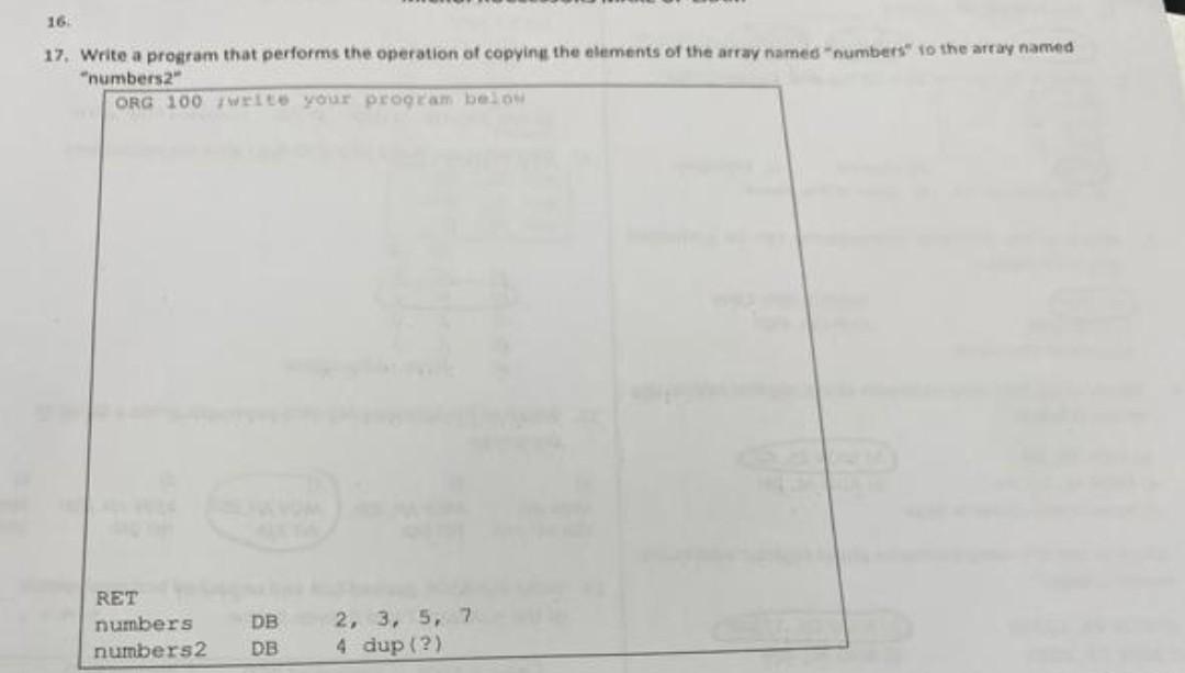 Solved 17. Write a program that performs the operation of | Chegg.com