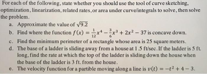 Solved For each of the following, state whether you should | Chegg.com