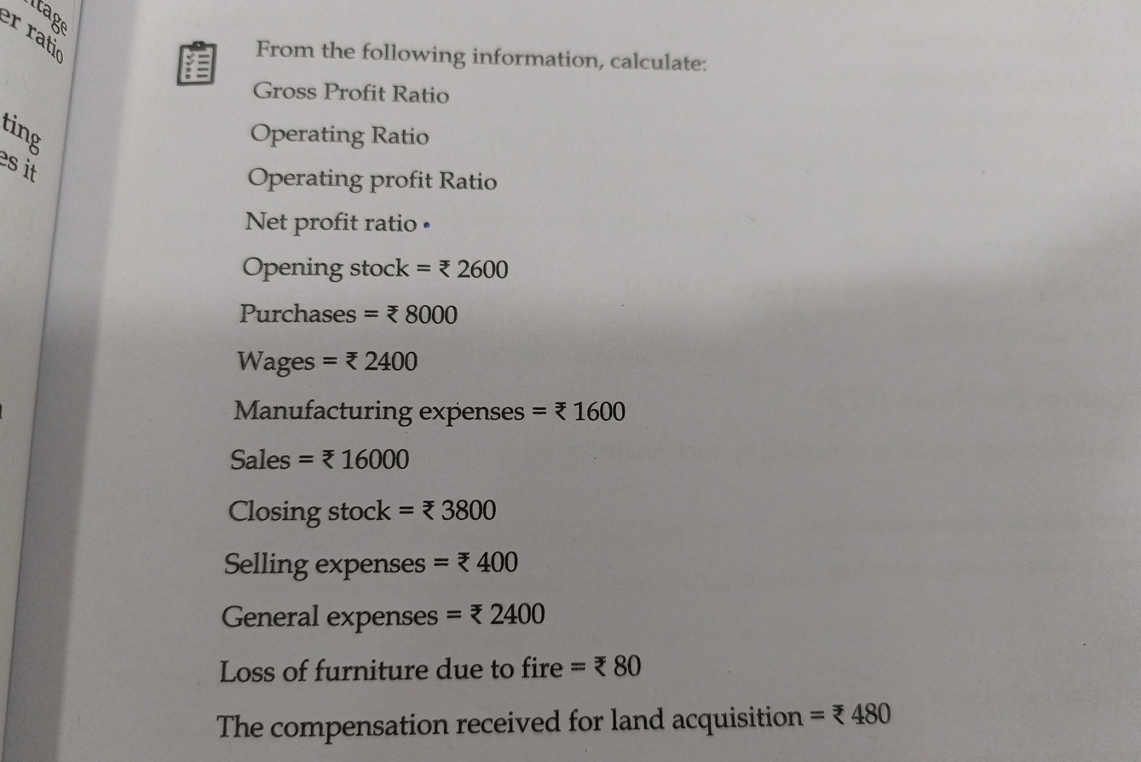 Solved From the following information, calculate:Gross | Chegg.com