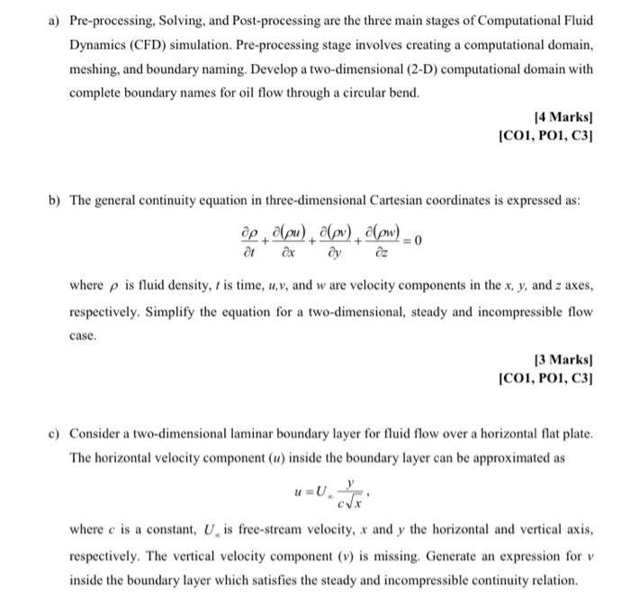 A Pre Processing Solving And Post Processing Are