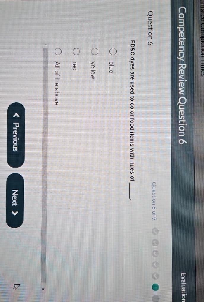 Solved Competency Review Question 6EvaluationQuestion | Chegg.com