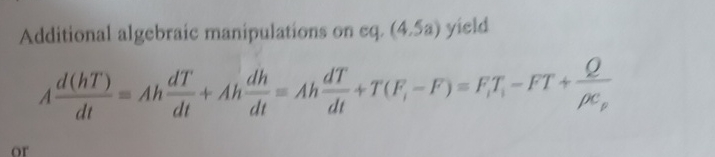 Solved Additional algebraic manipulations on eq. (4.5a) | Chegg.com