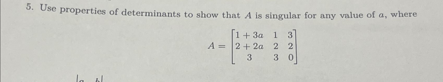 Solved Use properties of determinants to show that A ﻿is | Chegg.com