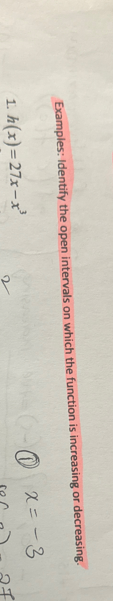Solved Examples: Identify the open intervals on which the | Chegg.com