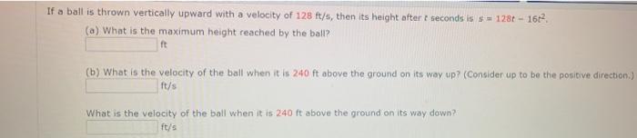 Solved The height (in meters) of a projectile shot | Chegg.com